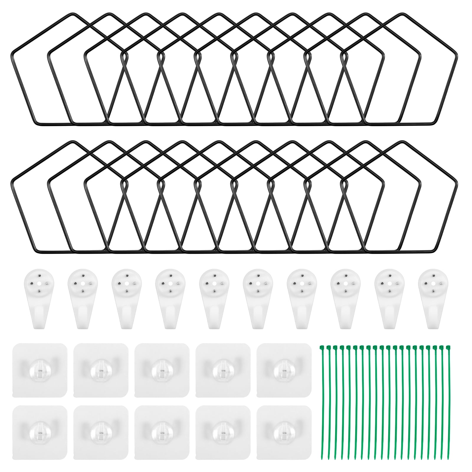 20Pcs Metal Pentagram Shape Vines Climbing Trellis Anti Rust Adjustable Pothos Climb Trellis ...