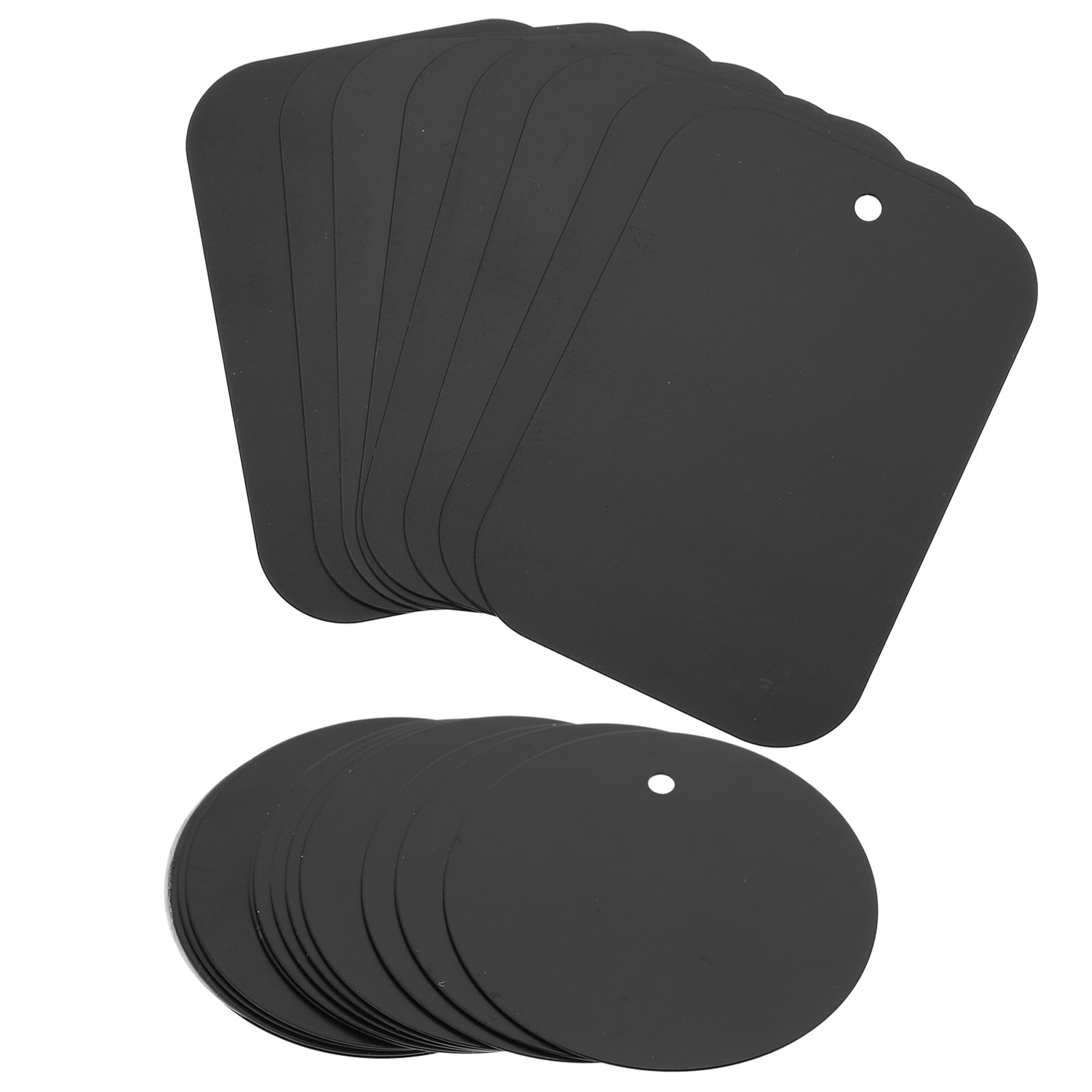 20Pcs Metal Plates for Phone Magnet Stainless Iron Magnet Plates (Black ...