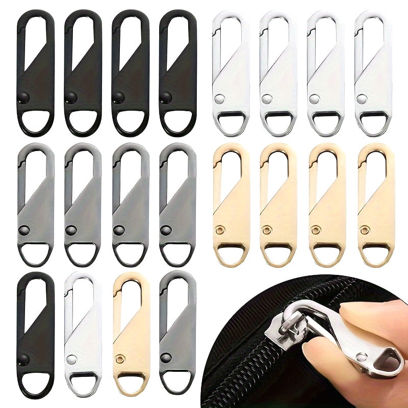 20Pcs Metal Zipper Pull Replacement, for Luggage, Shoes, Jackets ...