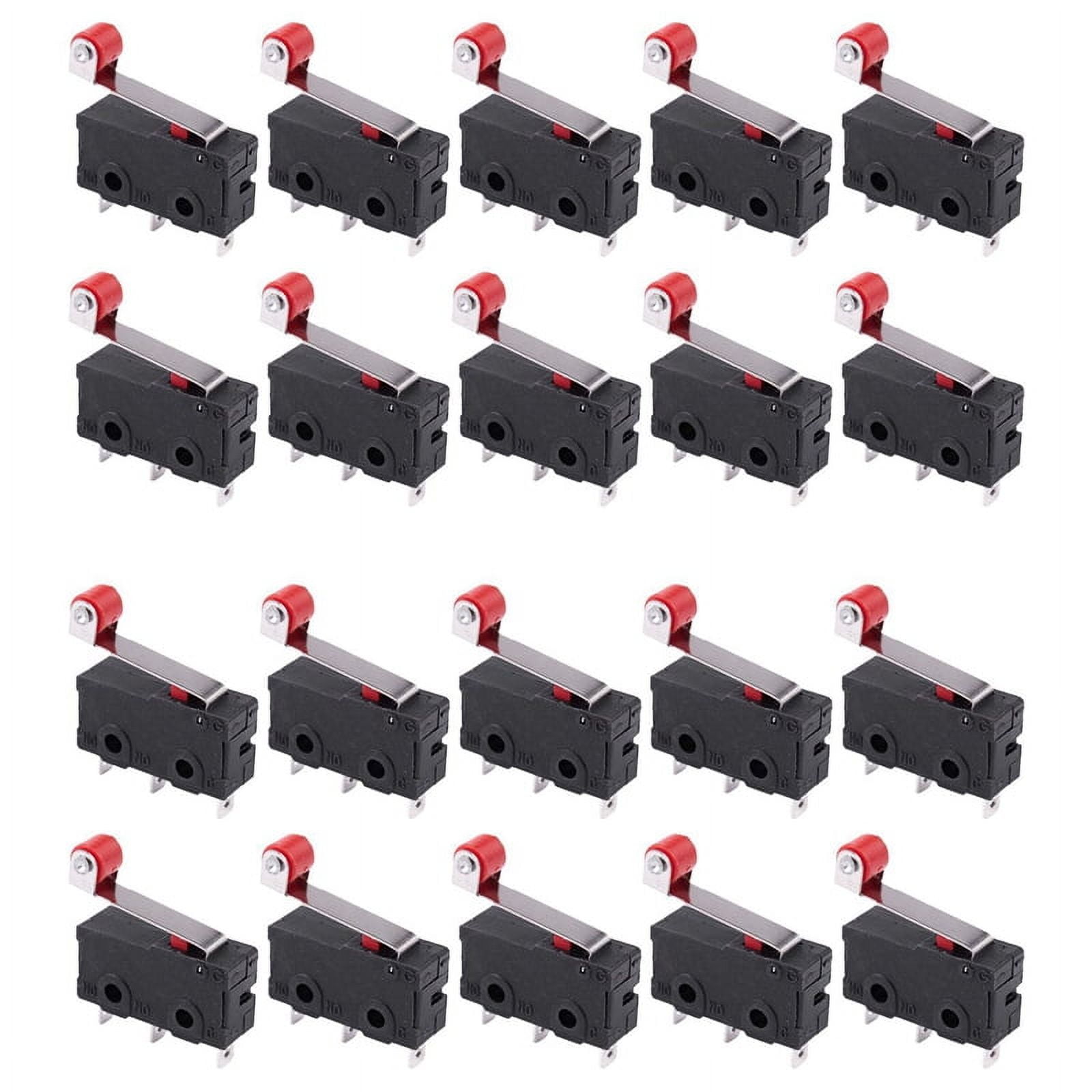 20Pcs Micro-Roller Lever Arm Open Close Limit Switch Kw12-3 Pcb Microswitch - Walmart.com