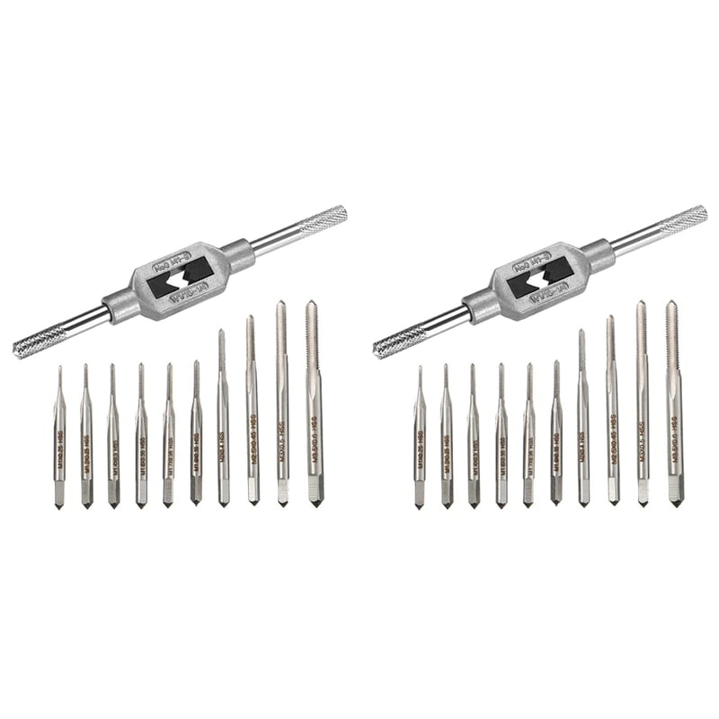 20Pcs Micro-Taps Bit Small Hand Screw Thread Taps M1-M3.5 HSS Mini ...