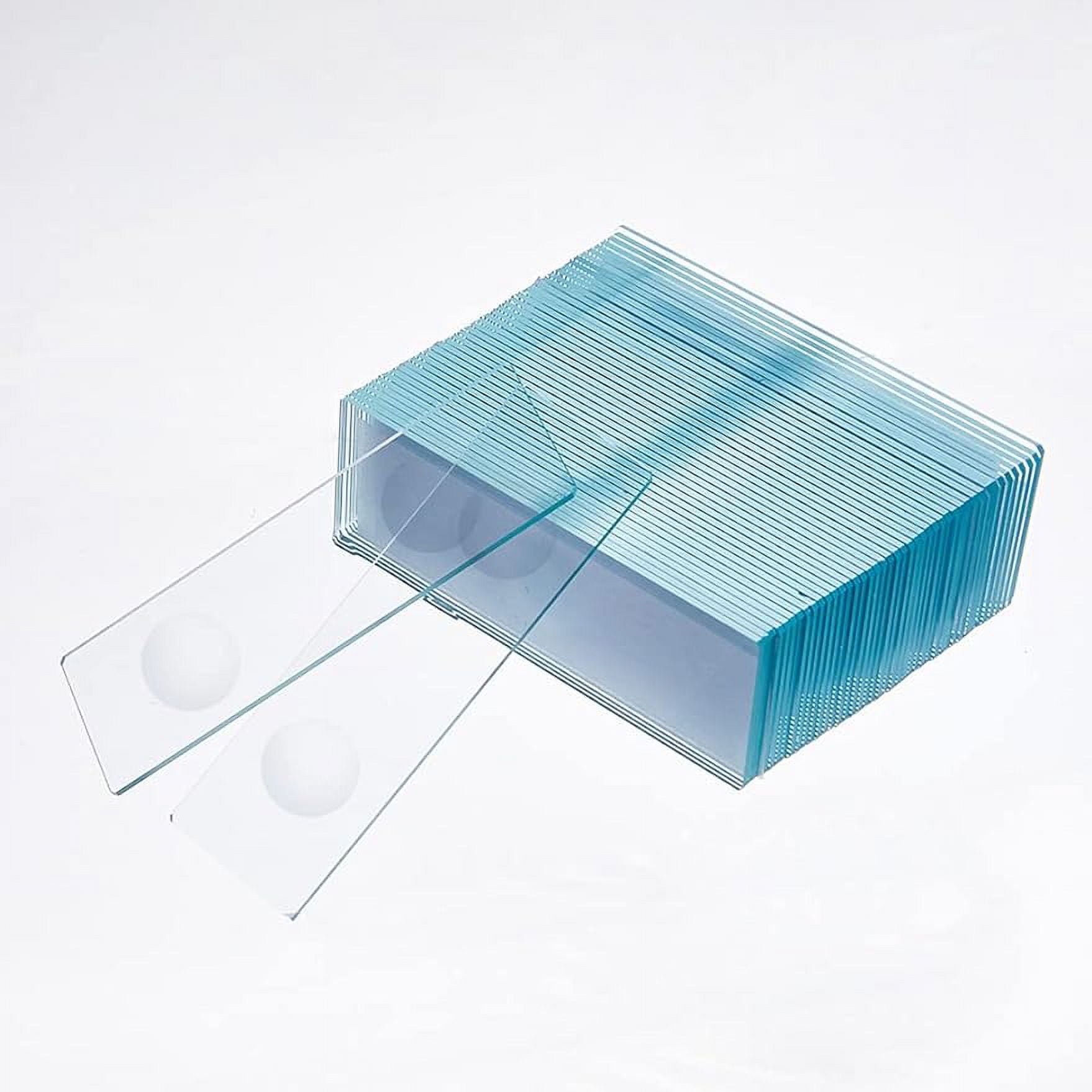 20Pcs Microscope Slides with Double Depression 76.5x25mm Glass Double ...