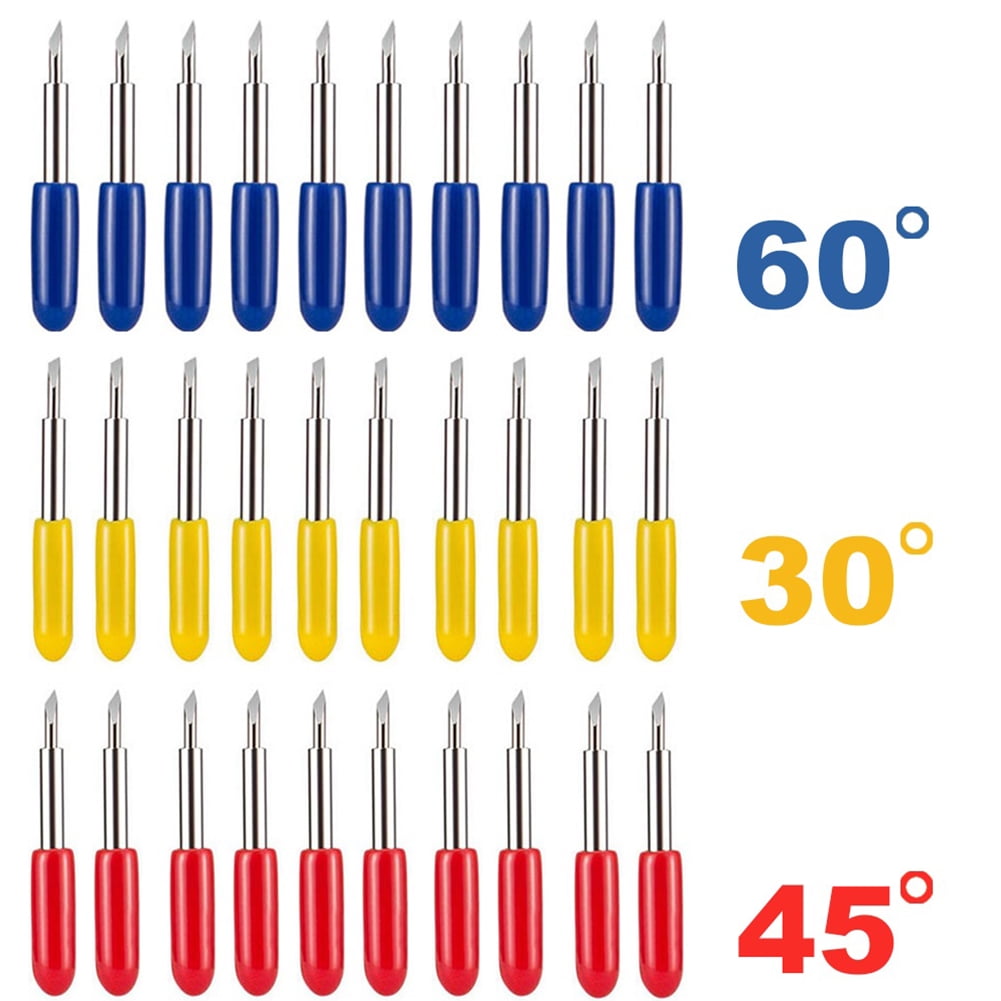 20Pcs Milling Cutter 30/45/60 Degrees Spare Blades For Roland Cricut ...
