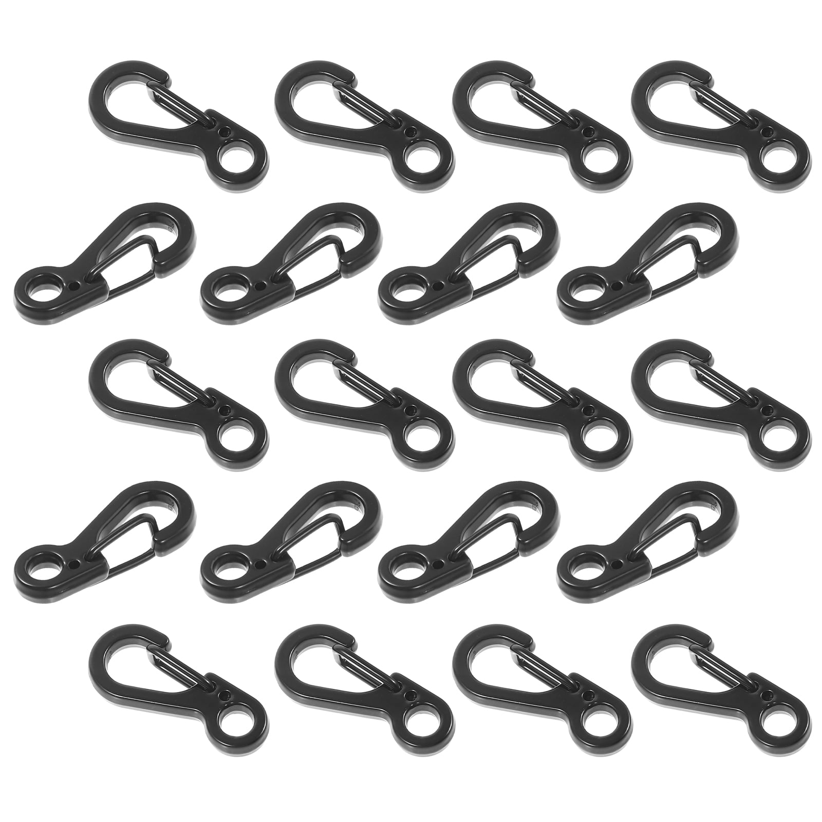 Raindrops Black Zinc Alloy Small Carabiner Clips, Quick Release ...