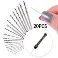20pcs Mini Drill Bit Set High Speed Steel Drill