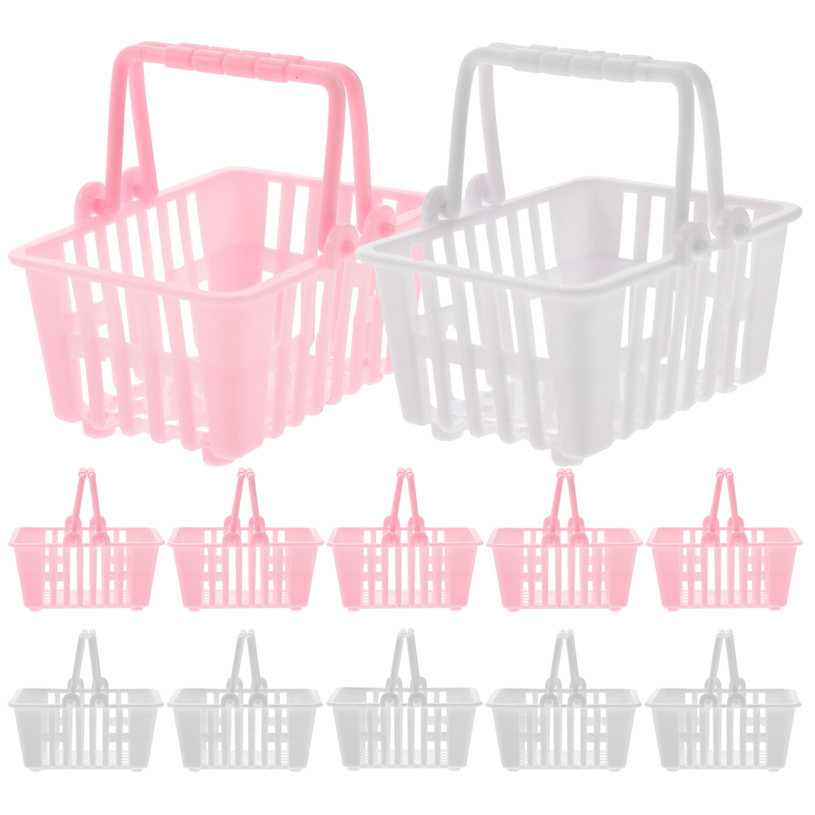 20Pcs Mini Shopping Basket Desktop Decoration Supermarket Hand Storage ...