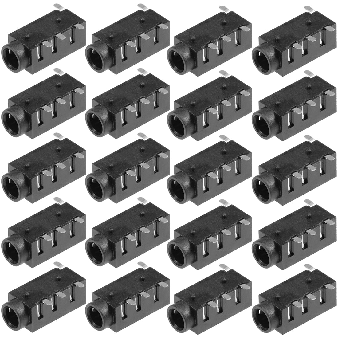 20Pcs PCB Mount 3.5mm 4 Pin Socket Stereo Jack Audio Video Connector ...