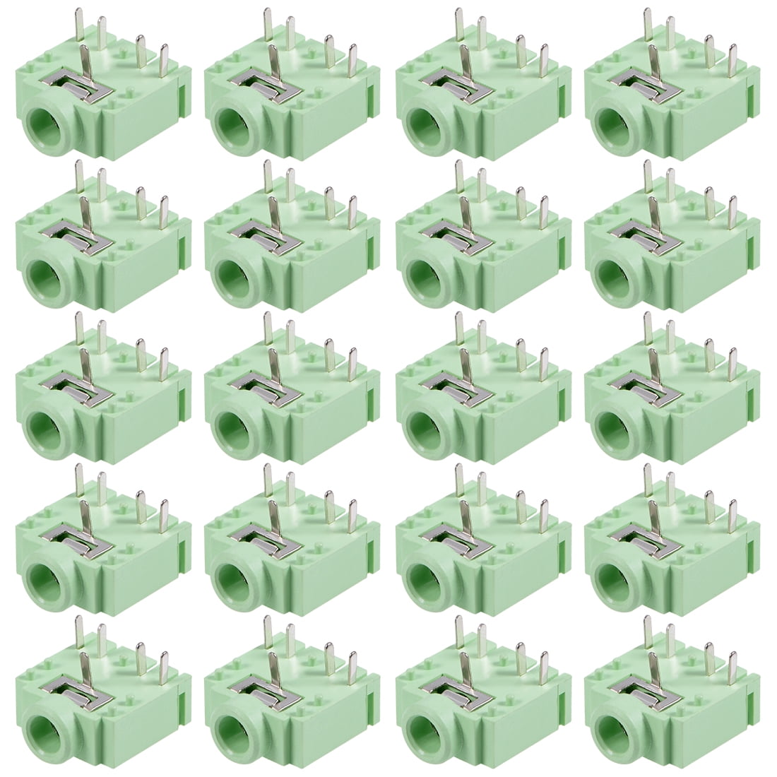 20Pcs PCB Mount 3.5mm 5 Pin Socket Stereo Jack Audio Video Connector PJ ...