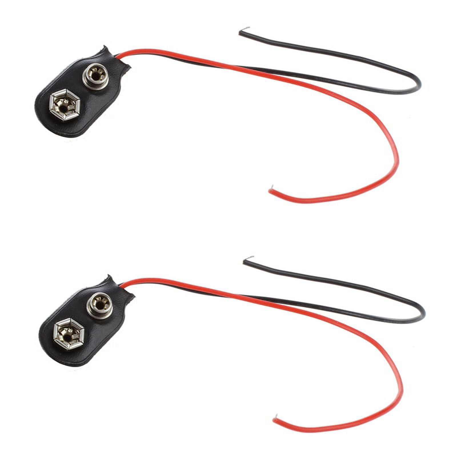 20Pcs PP3 MN1604 9V 9 Battery Holder Clip Snap on Connector Cable Lead ...