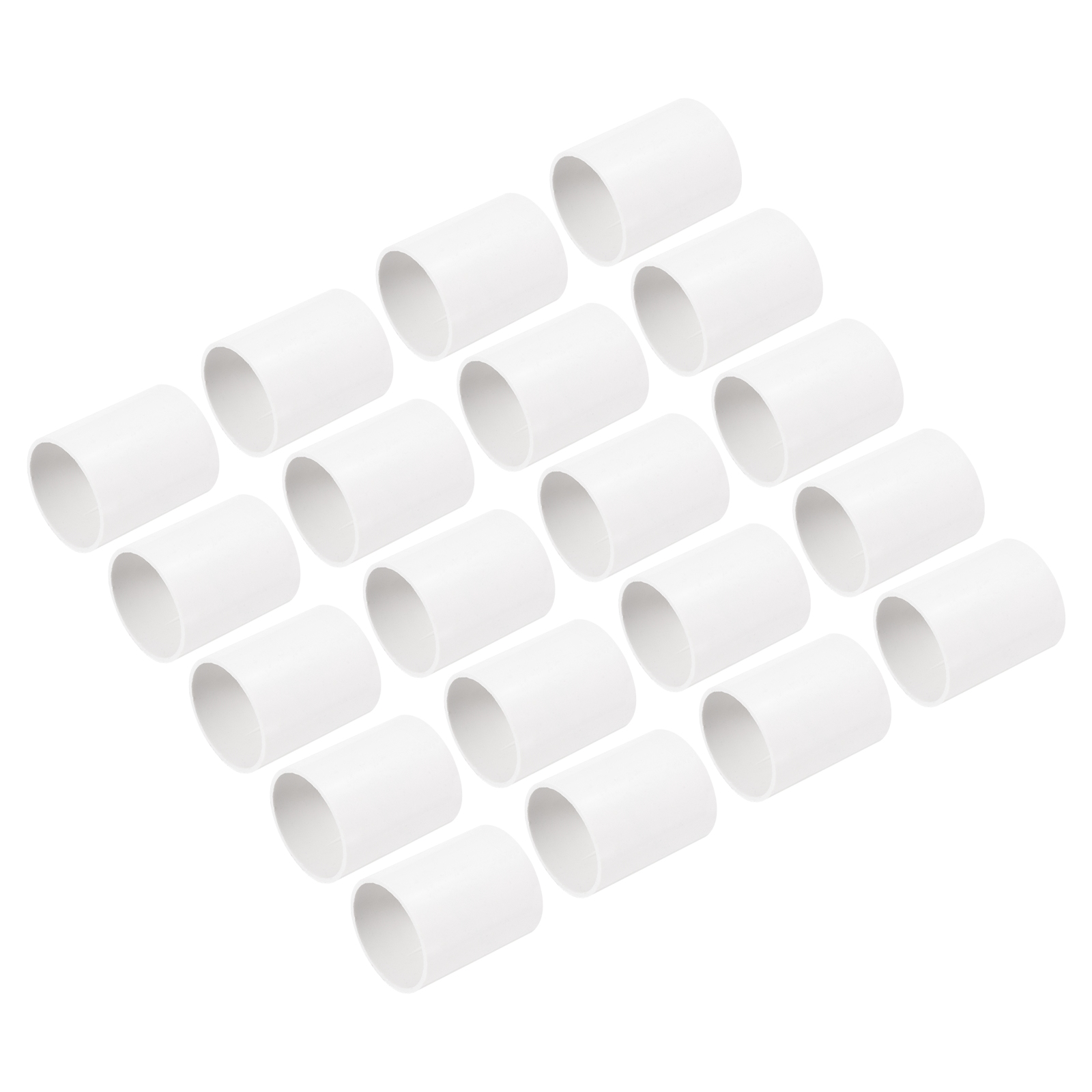 20Pcs PVC Pipe PVC Conduit Coupler Straight Fittings Efficacy 40 mm ...