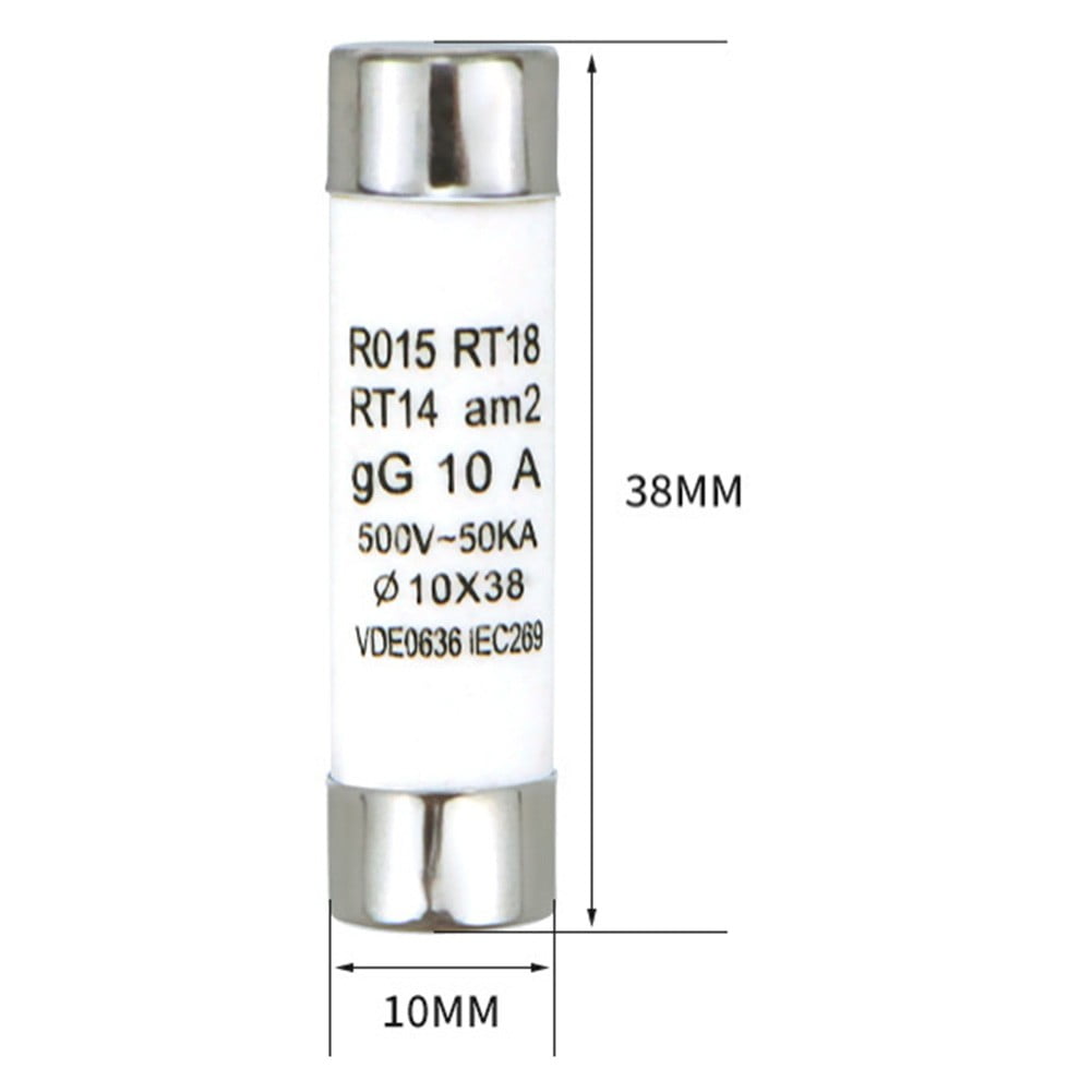 20Pcs/Pack 10*38Mm Dc Pv Solar Fuse Metal Alloys For Solar Pv System ...