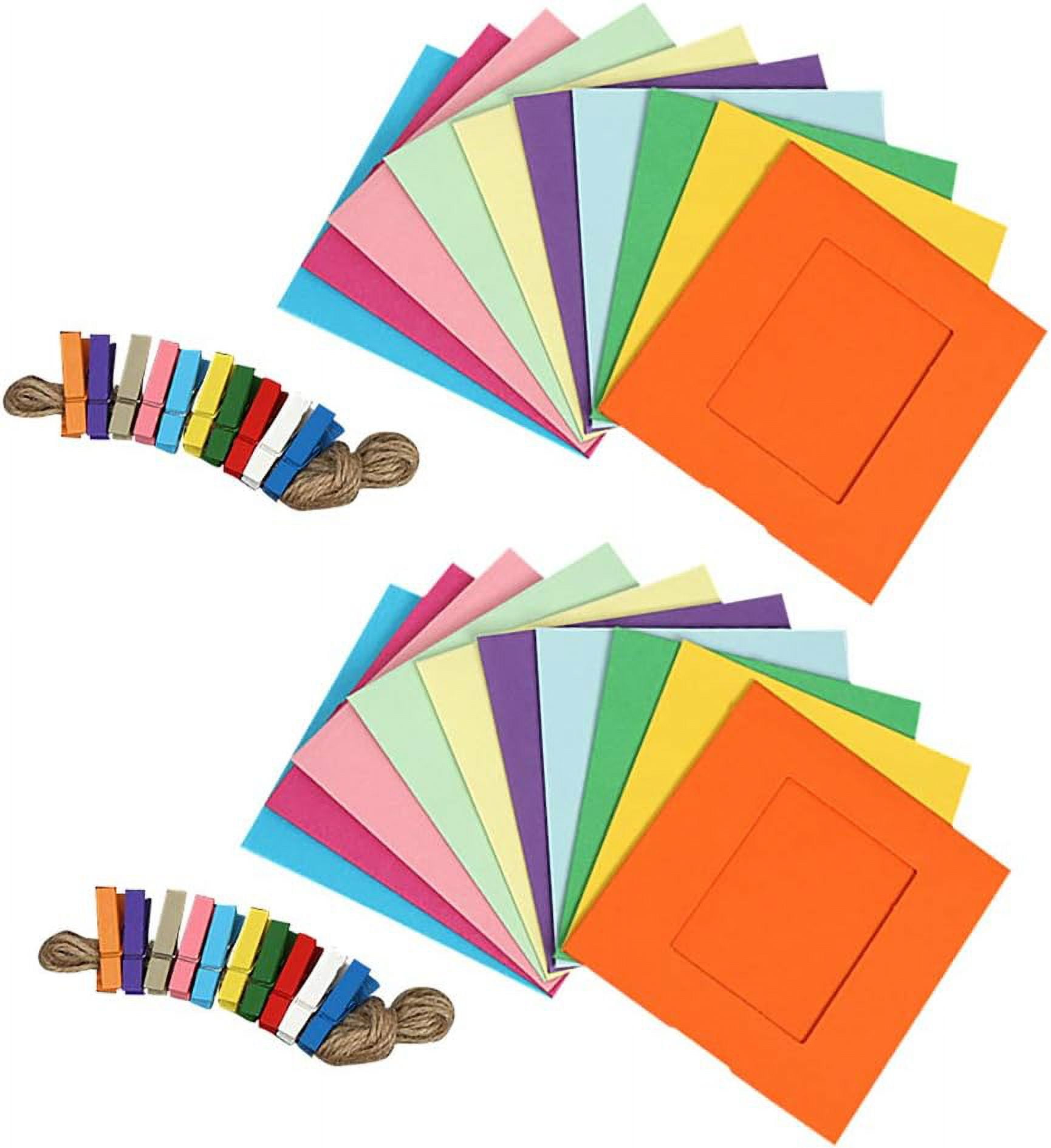 20Pcs Paper Photo Frame 4 x 6 inch Wall Paper Frames DIY Picture Frames ...