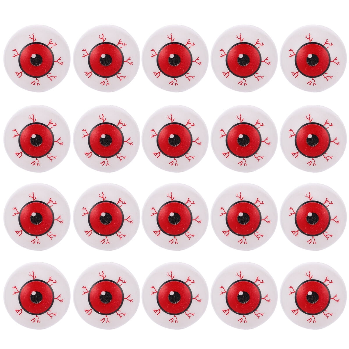 20Pcs Party Favor Eyeballs Toy Red Fake Eyeball Simulation Scary Eyes ...