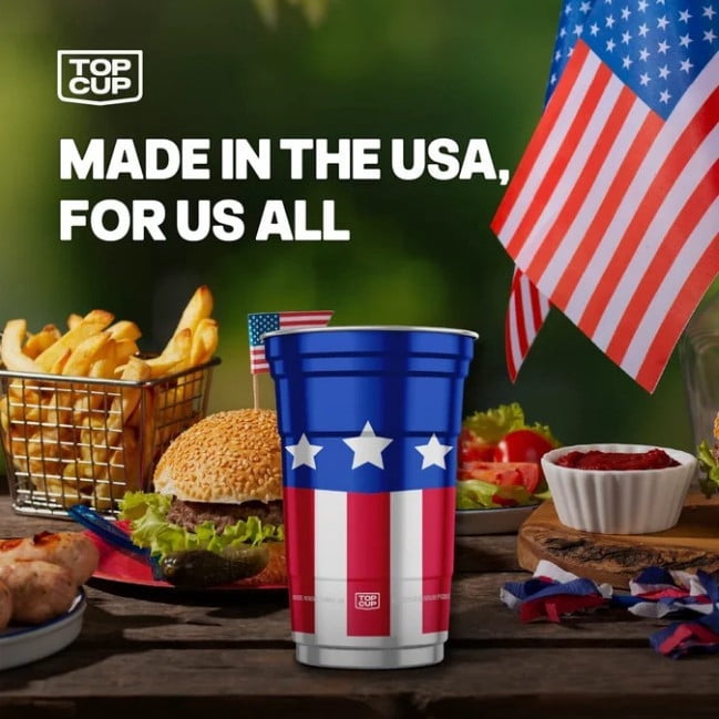 20Pcs Patriotic Reusable Recyclable Aluminum Gathering Cups, Exclusive ...