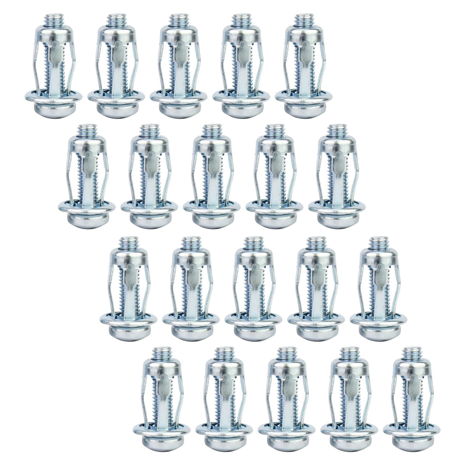 20Pcs Petal Screw Jack Nuts for Metal Fixings Hollow Wall Anchors ...
