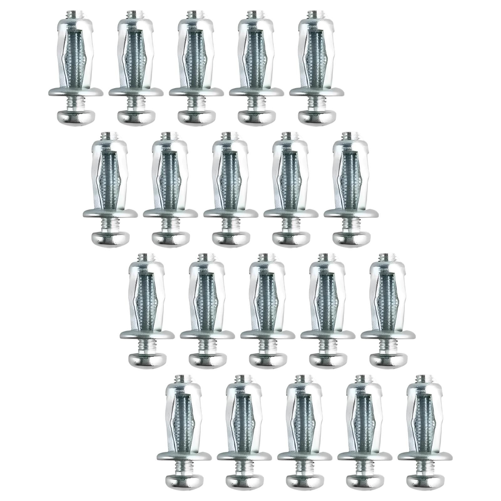 20Pcs Petal Screw Jack Nuts for Metal Fixings Hollow Wall Anchors ...