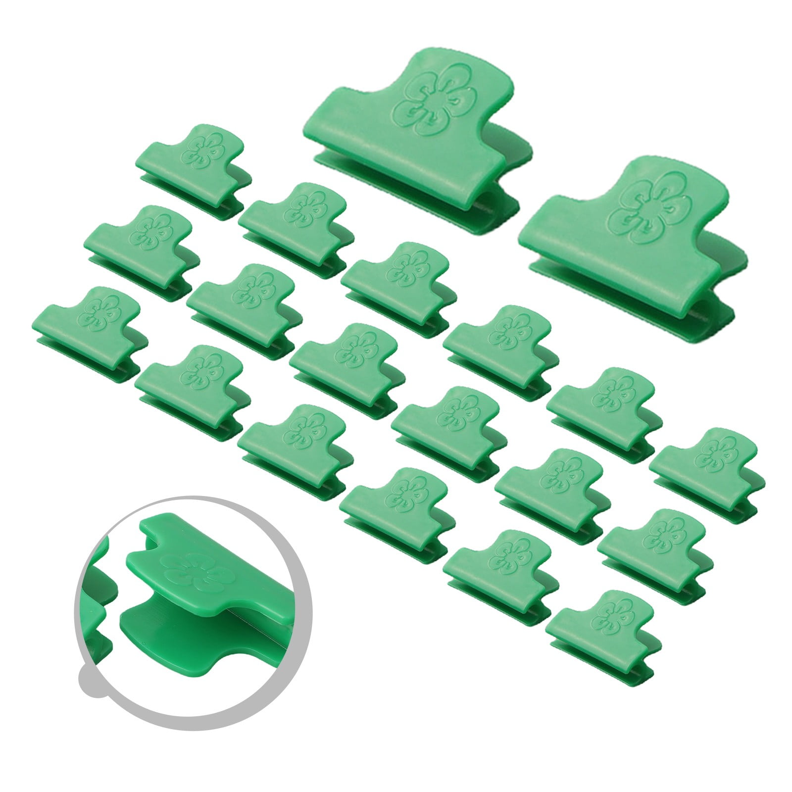 20Pcs Pipe Clamps Plant Stakes Greenhouse Garden Netting Hoop Clips ...