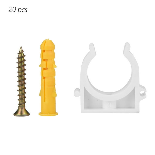 20Pcs Pipe Clamps With Screws, 6/20/25/32Mm U Shaped Combination Pipe ...