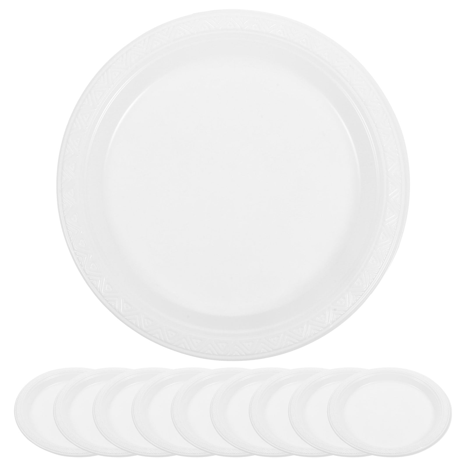 20Pcs Plastic Fruit Dish Snack Serving Plate Fruit Container Dried ...