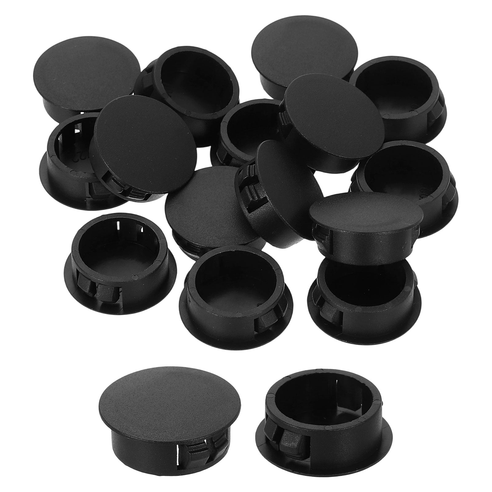20Pcs Plastic Hole Plugs, 22mm(7/8") Flush Type Panel Plugs, Round Snap ...