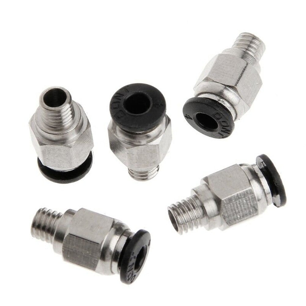 20Pcs Pneumatic Connector Air Fitting Pc4-M6 Aperture 4Mm For 4Mm Ptfe Pipe Coupling Coupler For ...