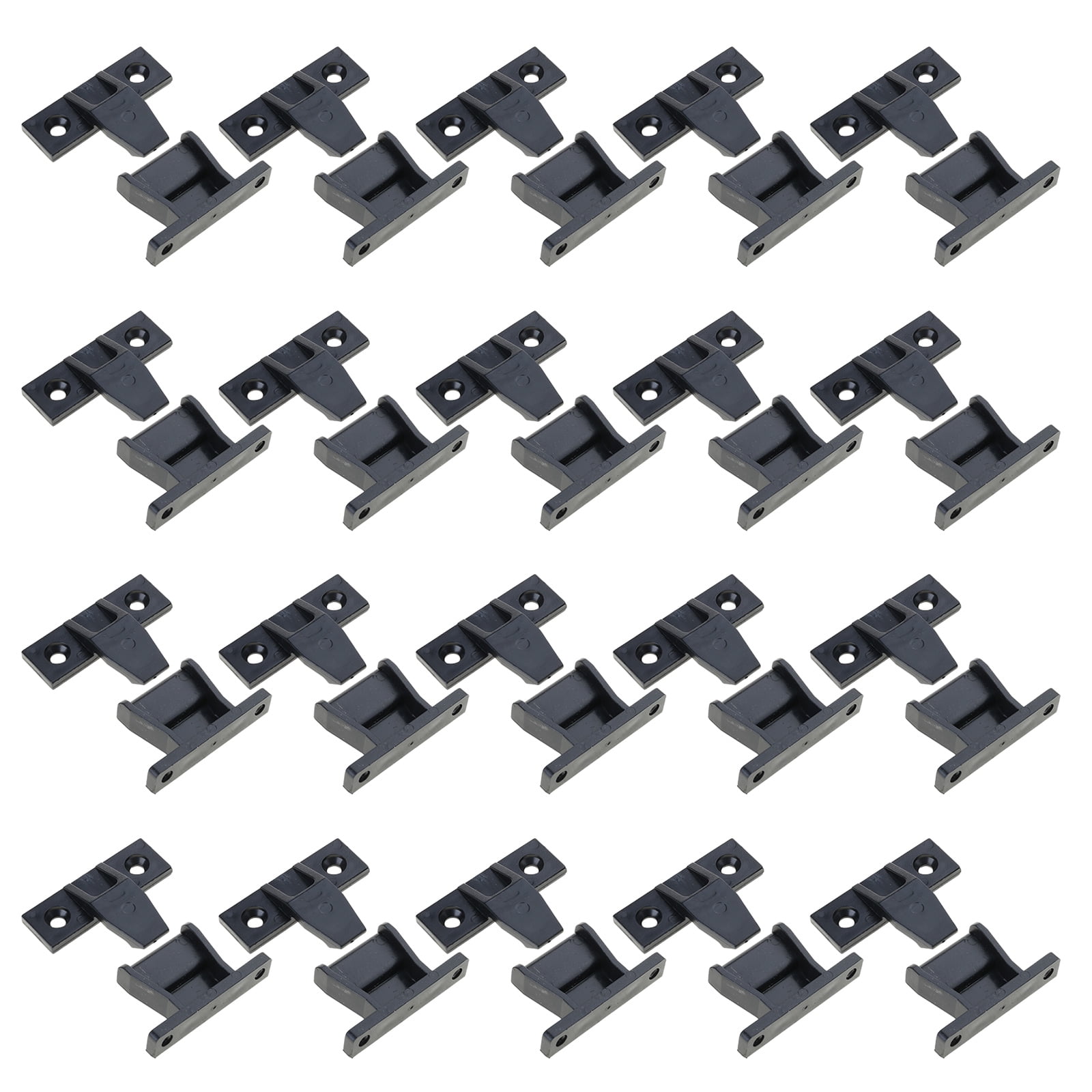 20Pcs Push in Plinth Fasteners Cabinet Catches Buckles Press Fit Panel ...