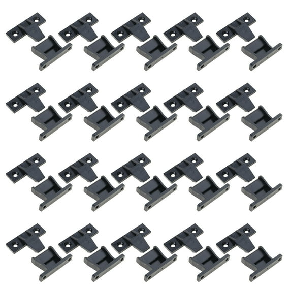 20Pcs Push in Plinth Fasteners Cabinet Catches Buckles Press Fit Panel ...