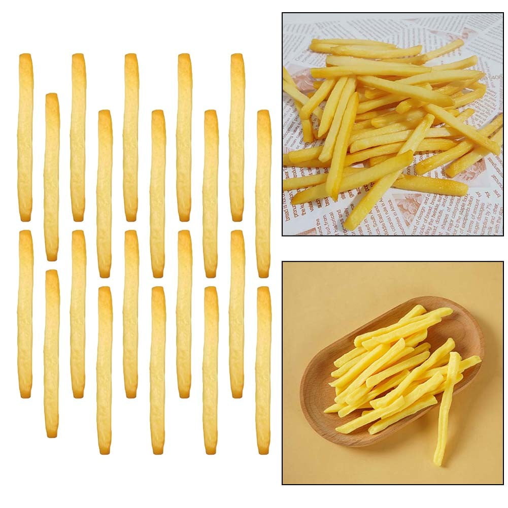 20Pcs Pvc Simulation French Fries Artificial Food Chips Fake - Walmart.com
