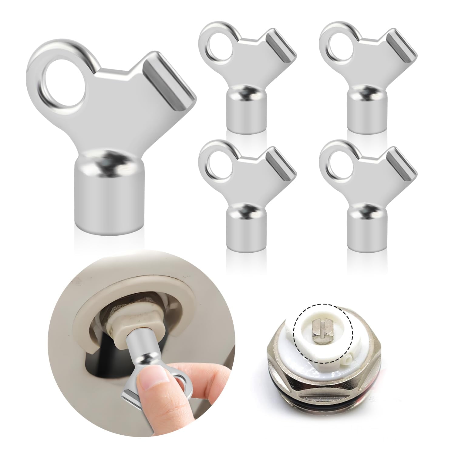 20Pcs Radiator Bleeding Air Valve Keys Alloy Radiator Vent Air Valve ...