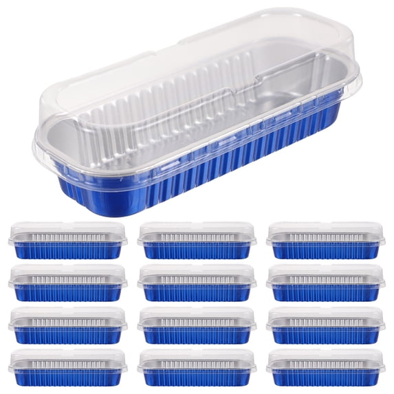 20Pcs Rectangle Mini Loaf Pans With Lids, Disposable Ramekins Baking ...