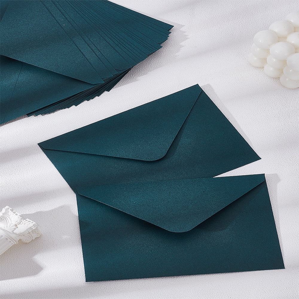 20Pcs Rectangle Paper Envelopes Wedding Party Invitation Envelope Dark ...