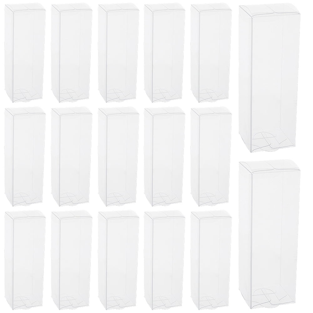20Pcs Rectangle Transparent Plastic PVC Box Gift Packaging Waterproof ...