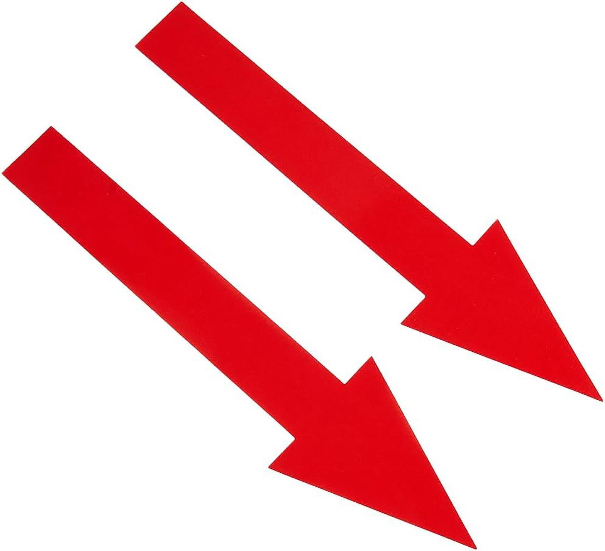 20Pcs Red Arrow Sticker 8 x 2 inch Removable Waterproof Self-Adhesive ...
