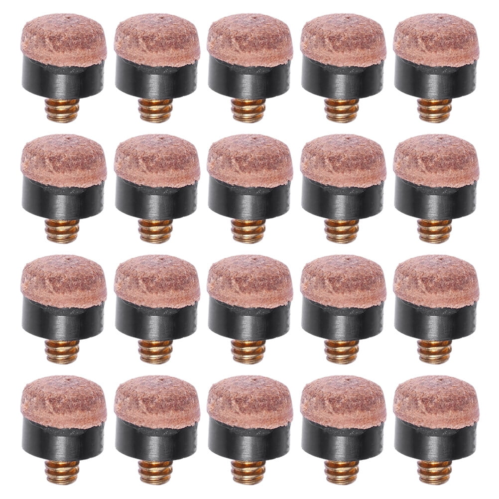 20Pcs Replacement Pool Cue Tips Billiard Cue Tips Screw Cue Stick Tips ...
