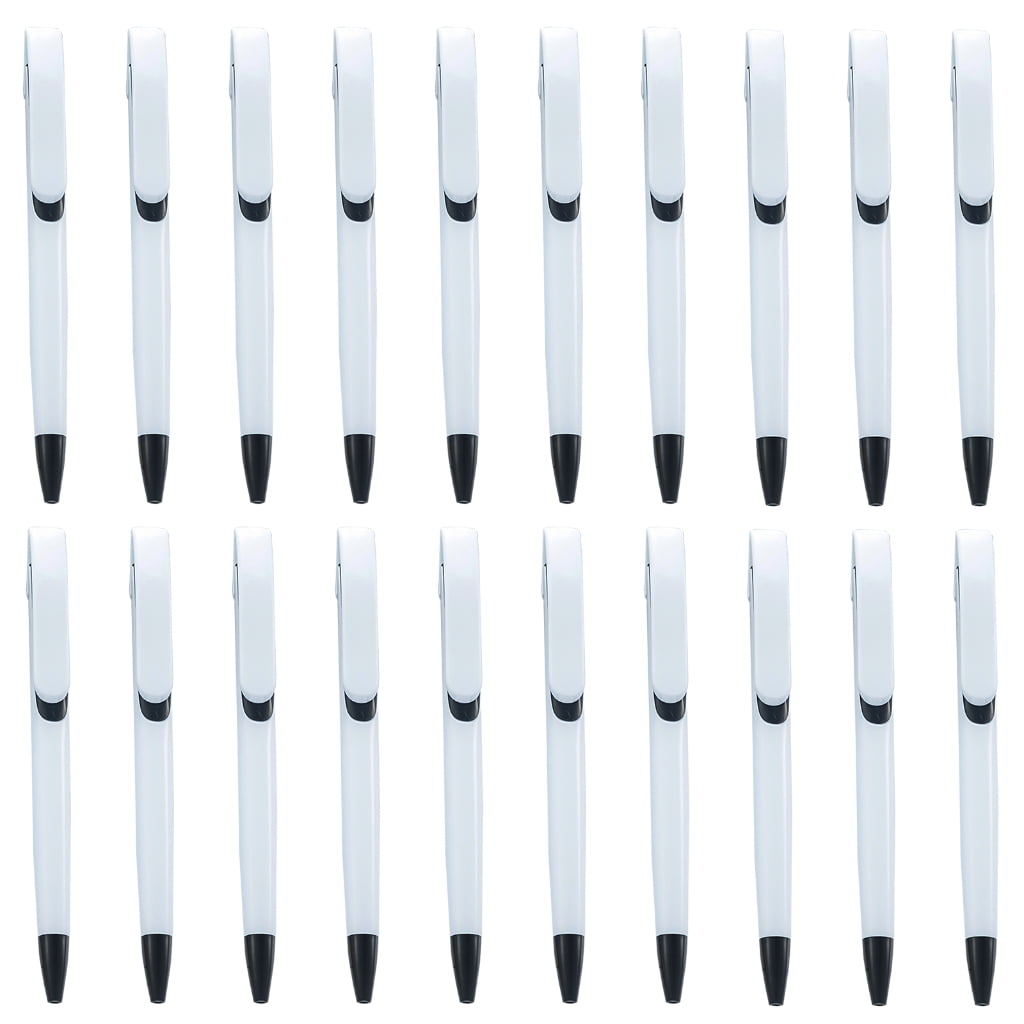 20Pcs Retractable Ballpoint Pen with Pen Clip Plastic Signing Pen for ...