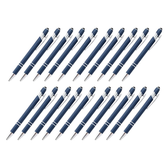 20Pcs Retractable Metal Ballpoint Pen Multifunction Touching Screen Pen ...