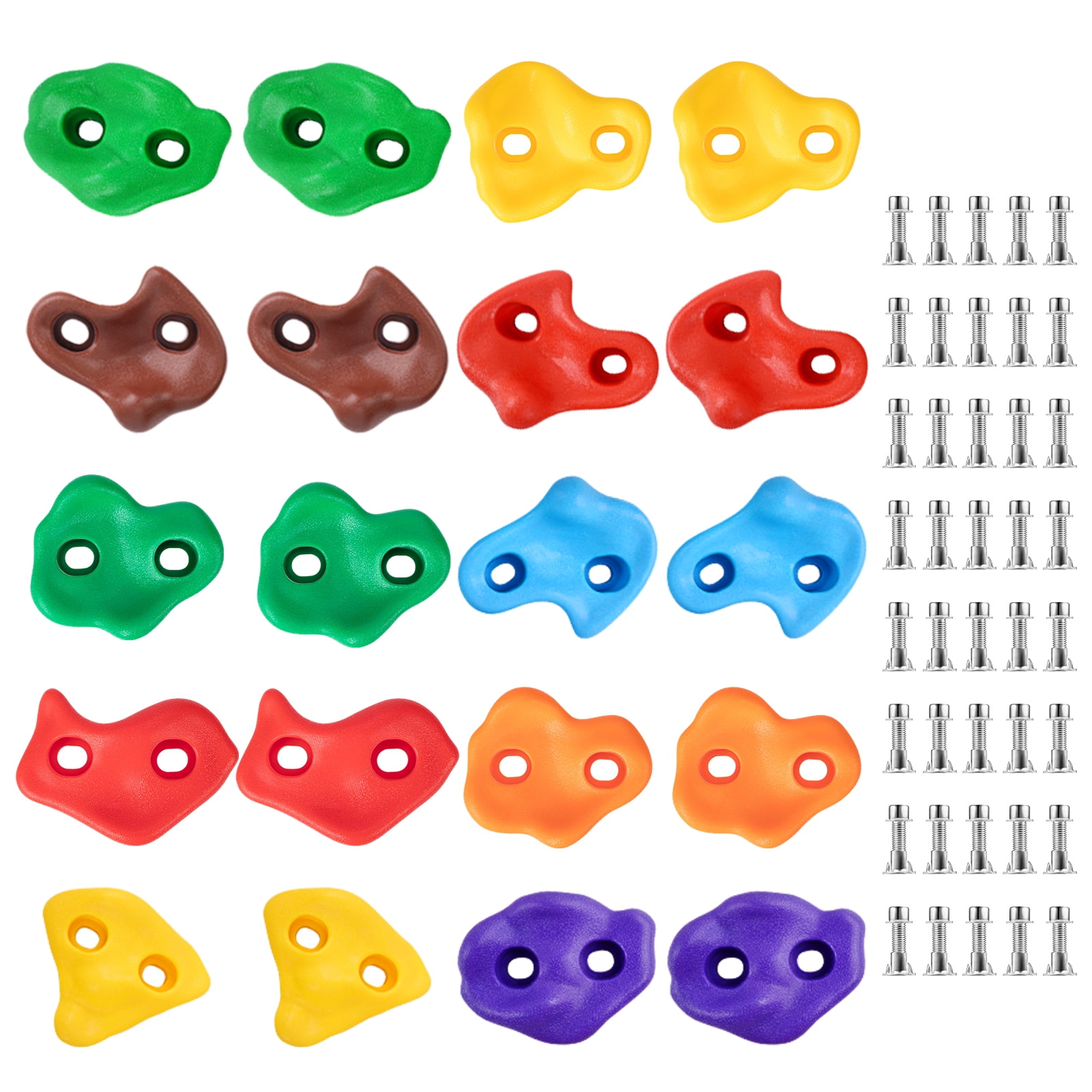 20Pcs Rock Climbing Holds for Kids, Large Climbing Holds for Indoor ...