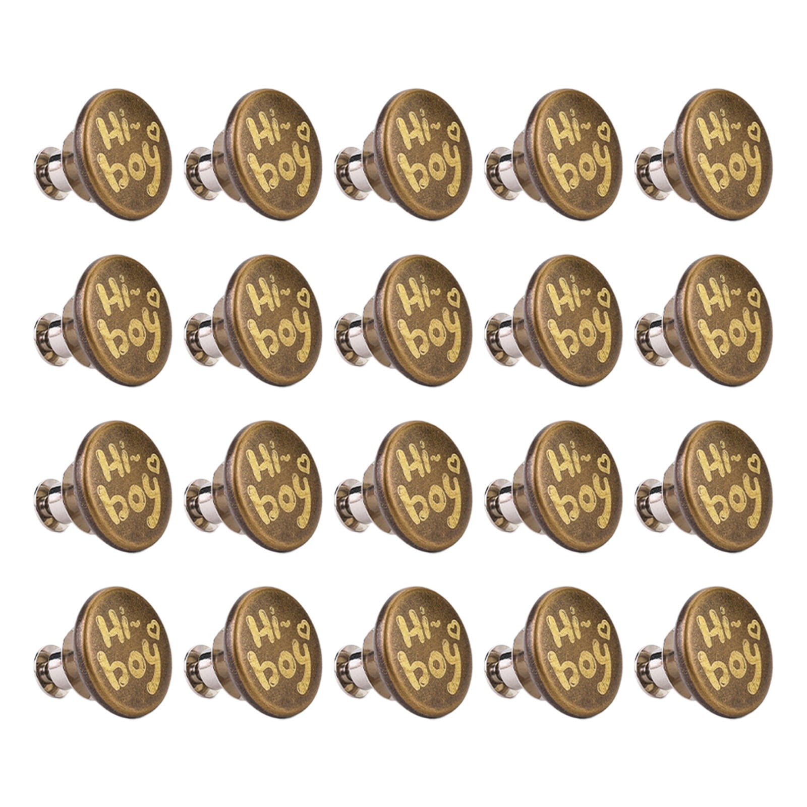 20Pcs Round Pants Waist Button for Jeans to Make Tighter Adjustable ...