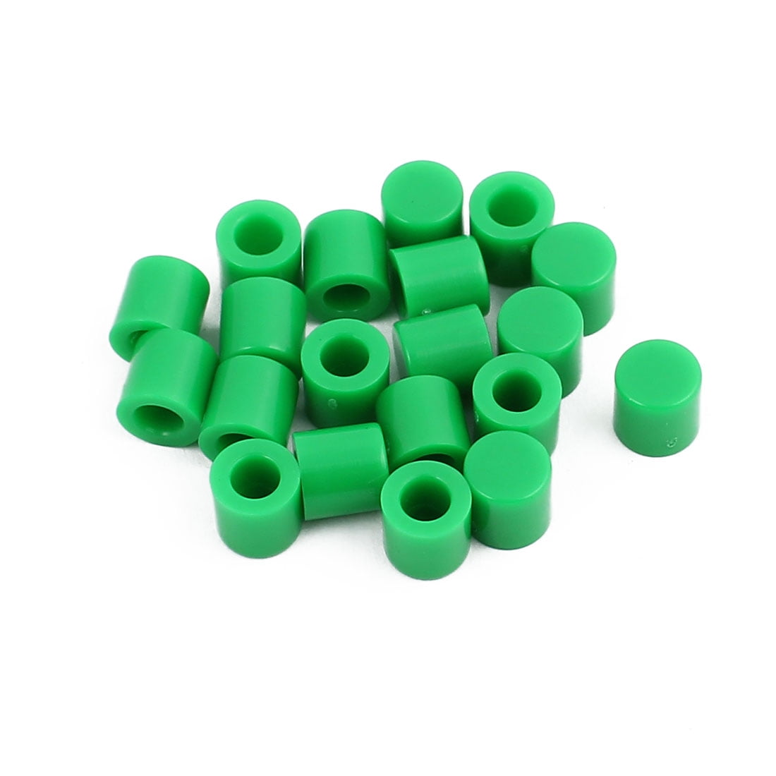 20Pcs Round Shaped Tactile Button Caps Covers Green for 6x6mm Tact ...