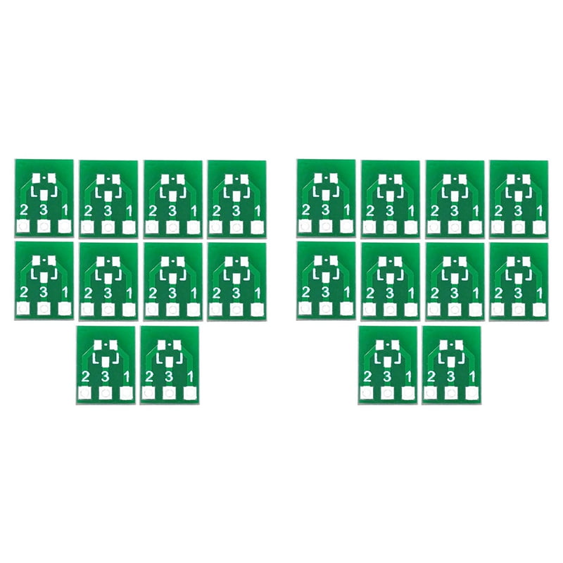 20Pcs SOT23 SOT23-3 Turn SIP3 Double-Side SMD Turn DIP SIP3 Adapter ...