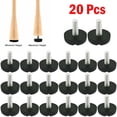 20Pcs Screw On Type Furnituretable Chair Glide Leveling Foot Adjuster ...