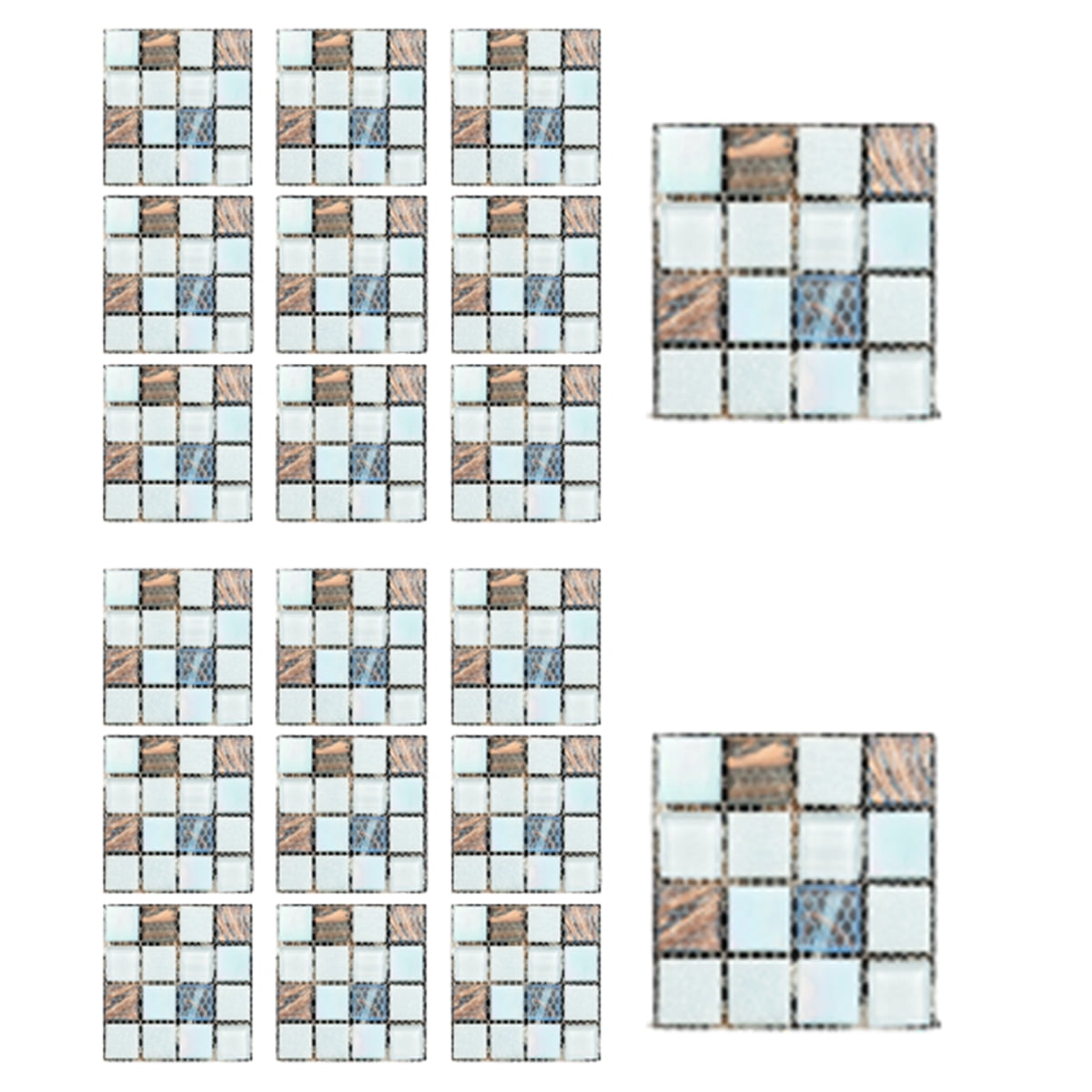 20Pcs Self-Adhesive Mosaic Tile Transfer For Home Decor, Peel And Stick ...