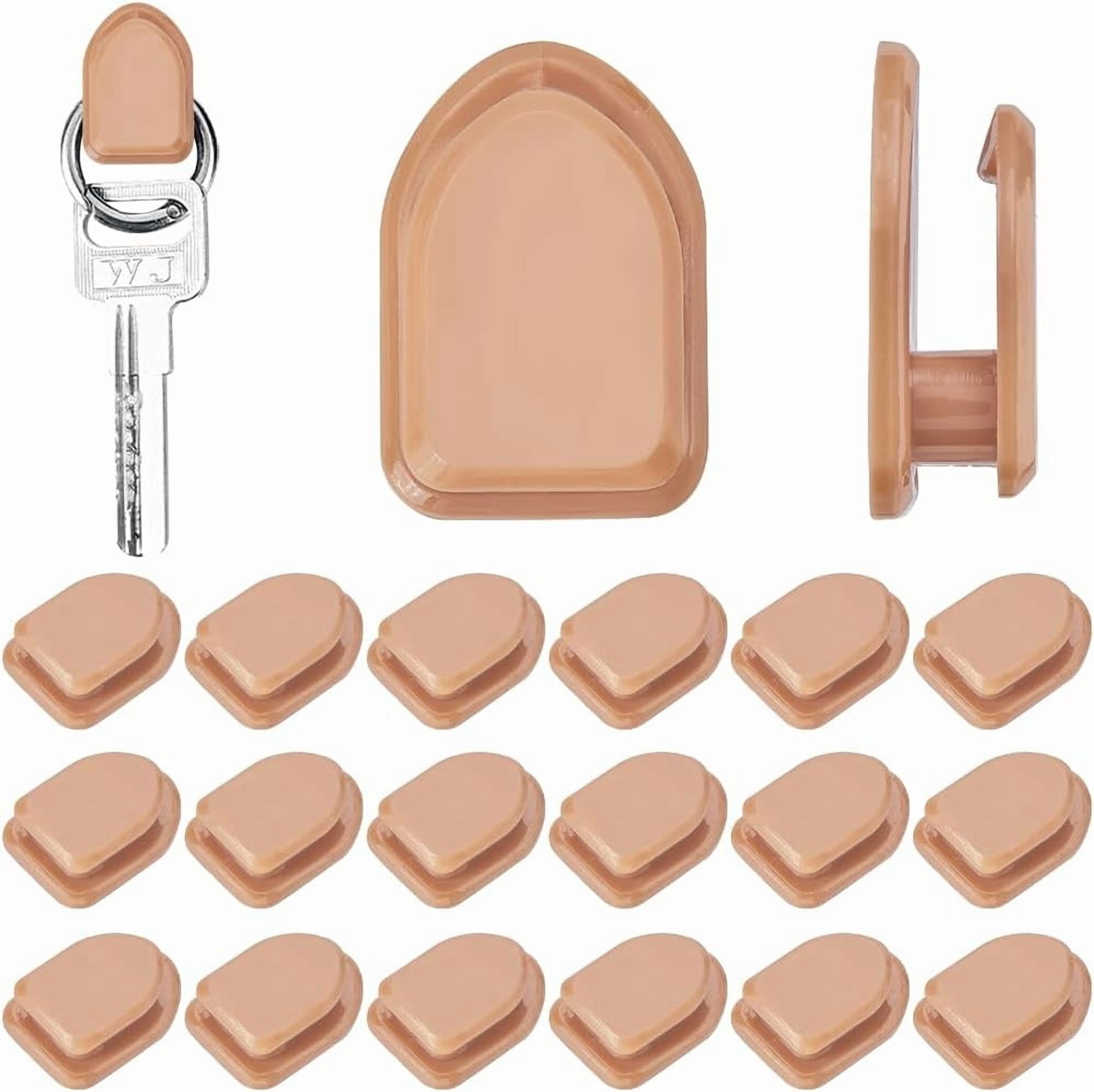 20Pcs Self-adhesive Plastic Car Headrest Hook Saddle Brown 31.5x21x11mm ...