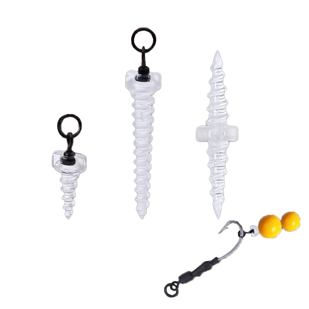 20Pcs/Set 20Pcs Fishing Lure Screw Pops Up Peg Boilie Ring Swivel Hair ...