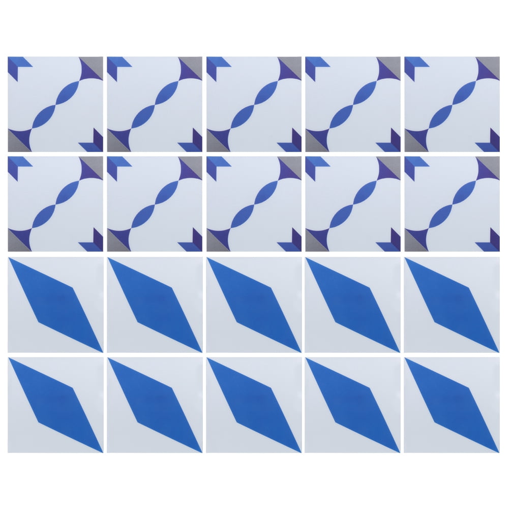 20-Pack 20x20cm Non-Slip Waterproof Wall Tile Stickers, Ceramic Tile ...