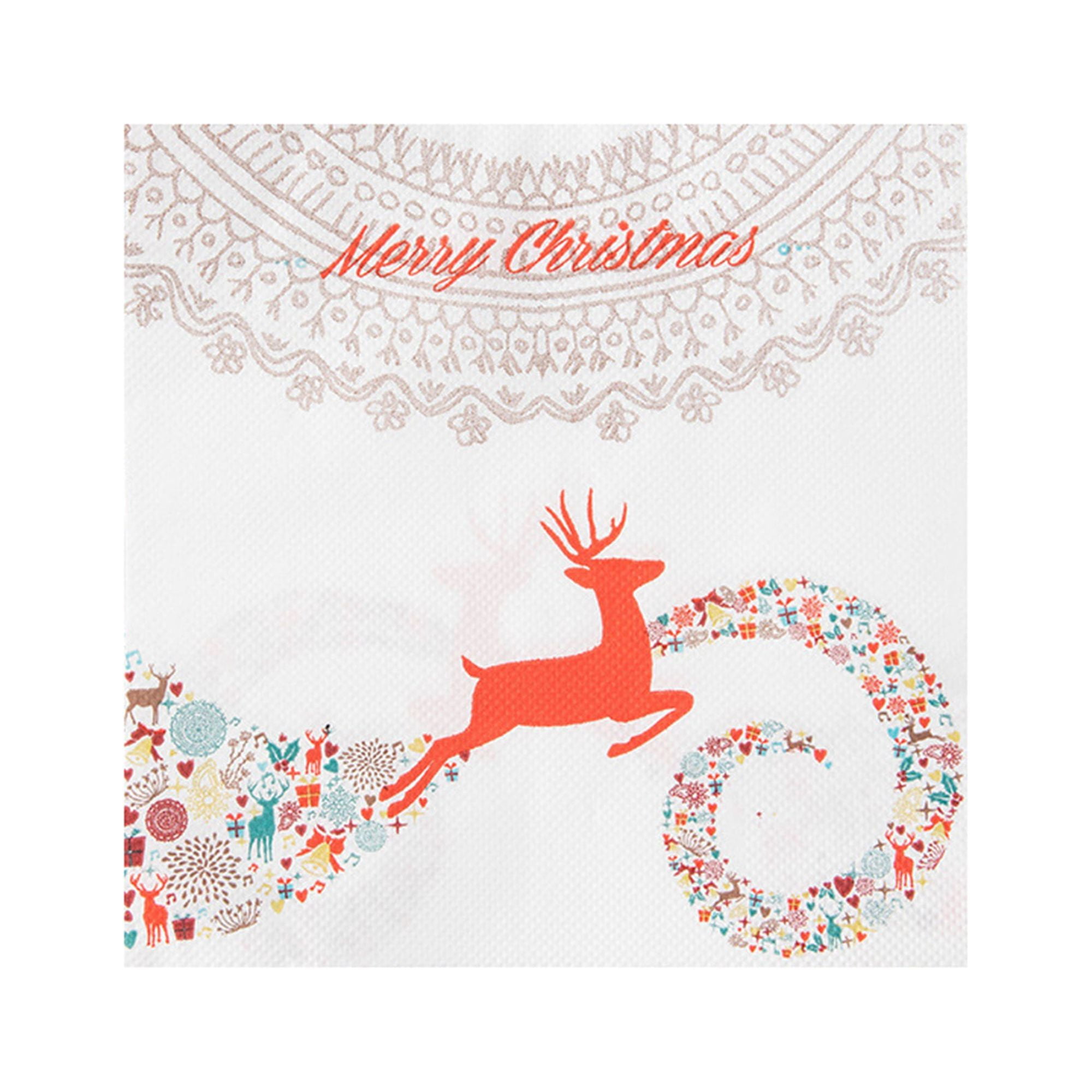 20Pcs/Set Christmas Paper Napkins Disposable Guest Bathroom Kitchen ...