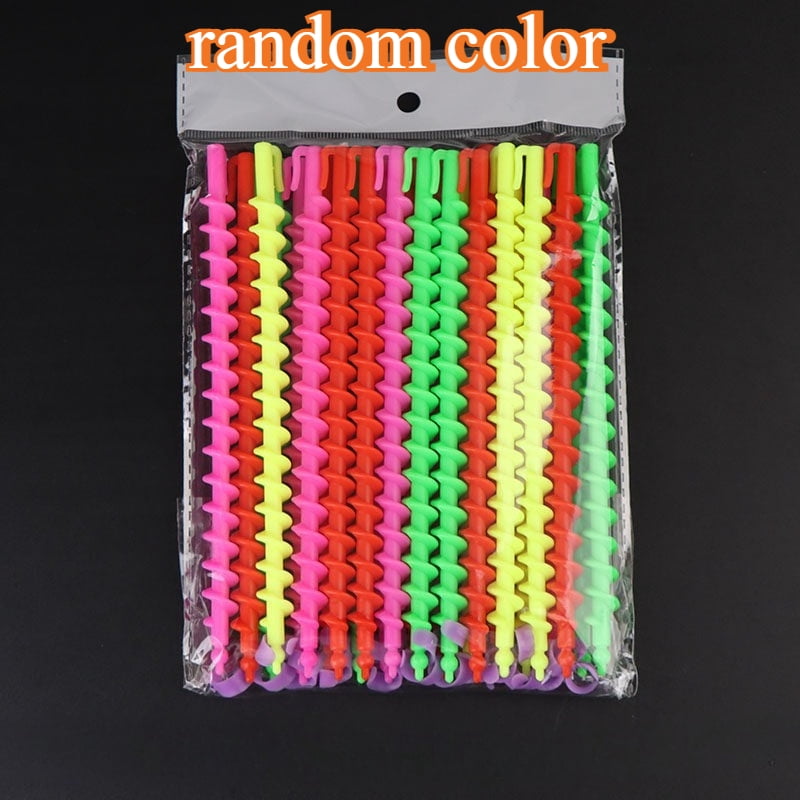 20Pcs Set Heatless Curls Mixed Color Spiral Hair Styling Tools Random ...