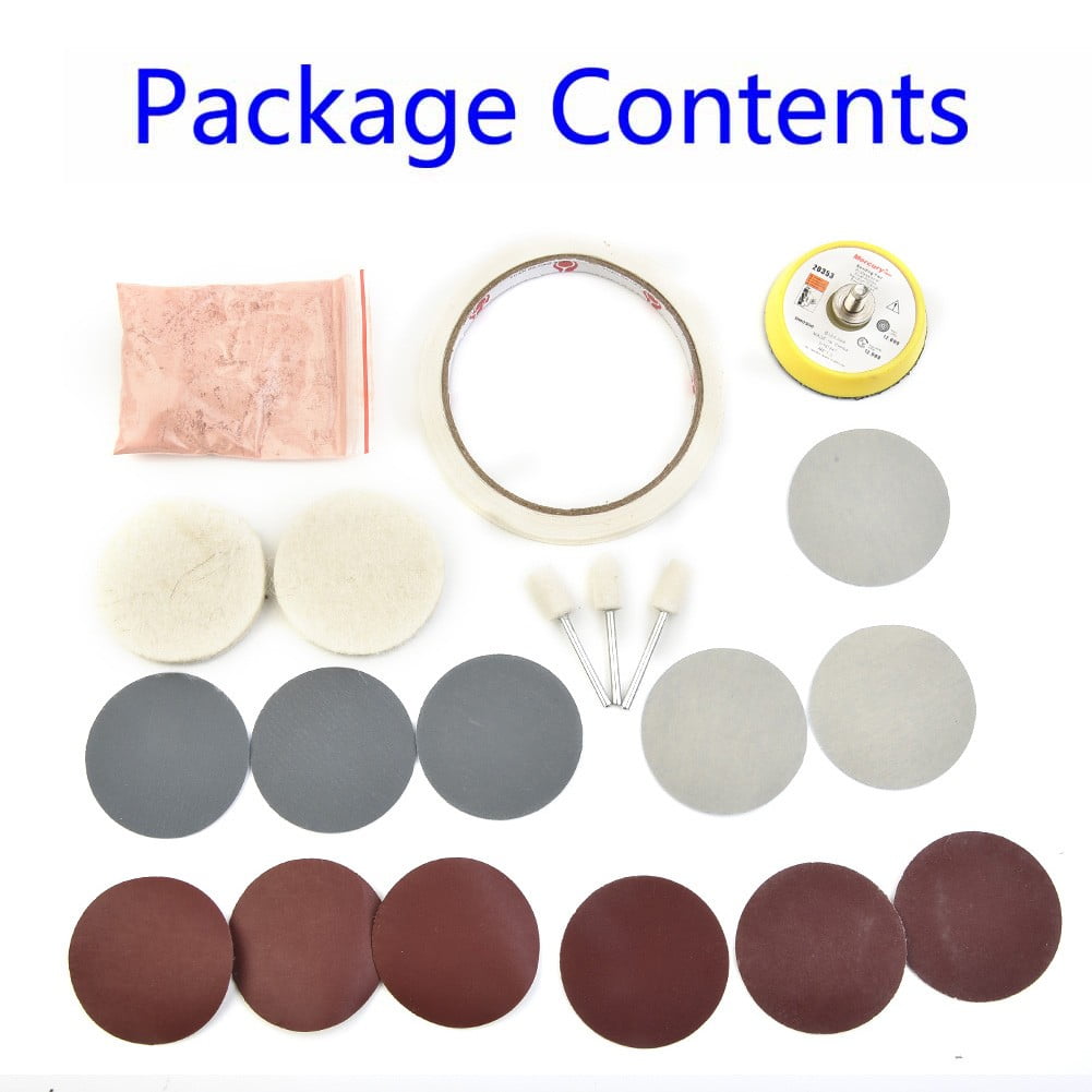 20Pcs/Set Watch Glass Polishing Kit Glass Cleaning Scratch Removal ...
