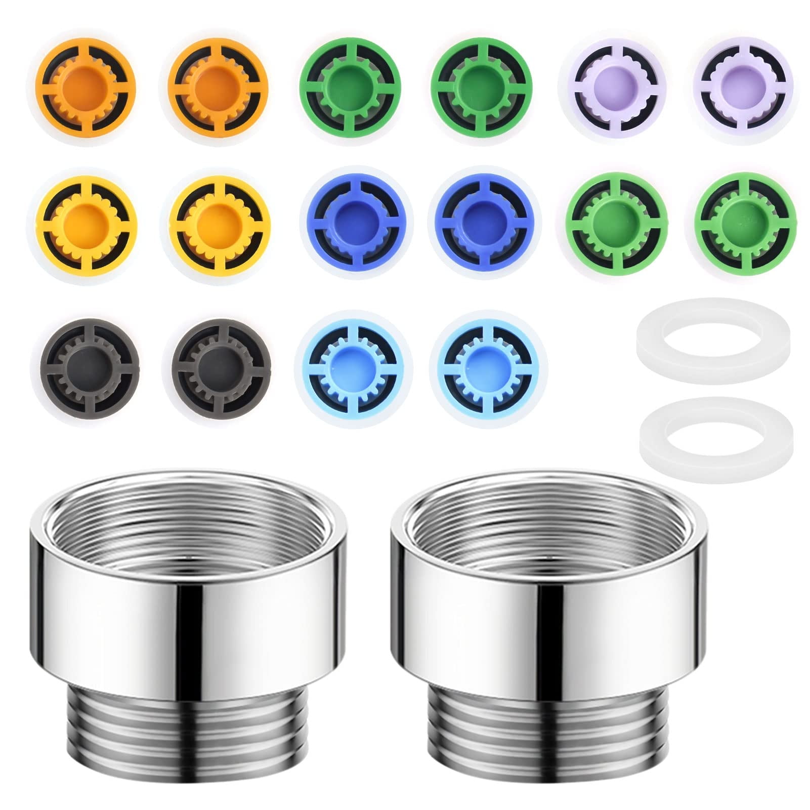 20Pcs Shower Flow Reducer Limiter- 1/2 Inch Shower Head Pressure ...