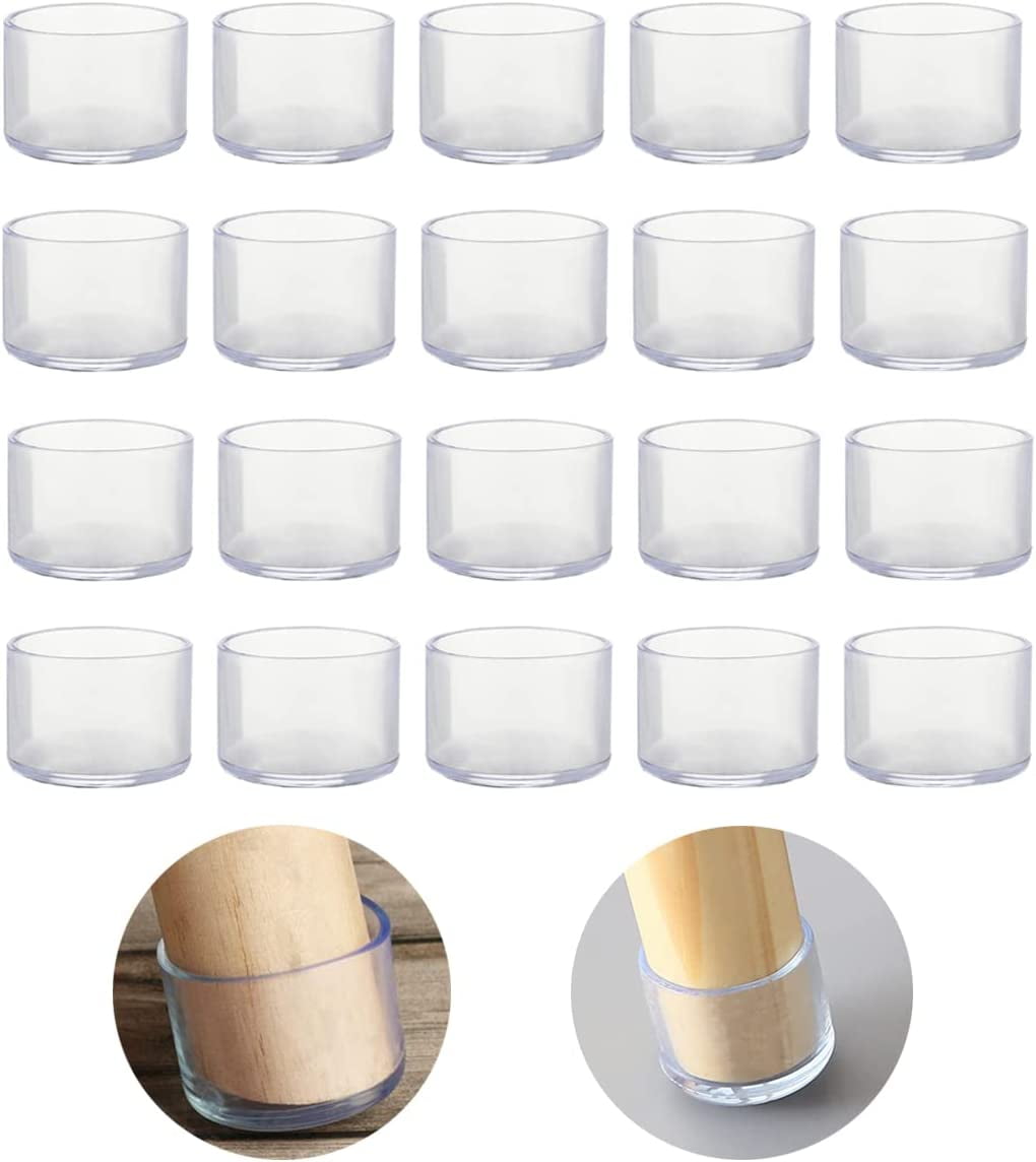 20Pcs Silicone Chair Leg Floor Protectors, Chair Leg Caps, Furniture ...